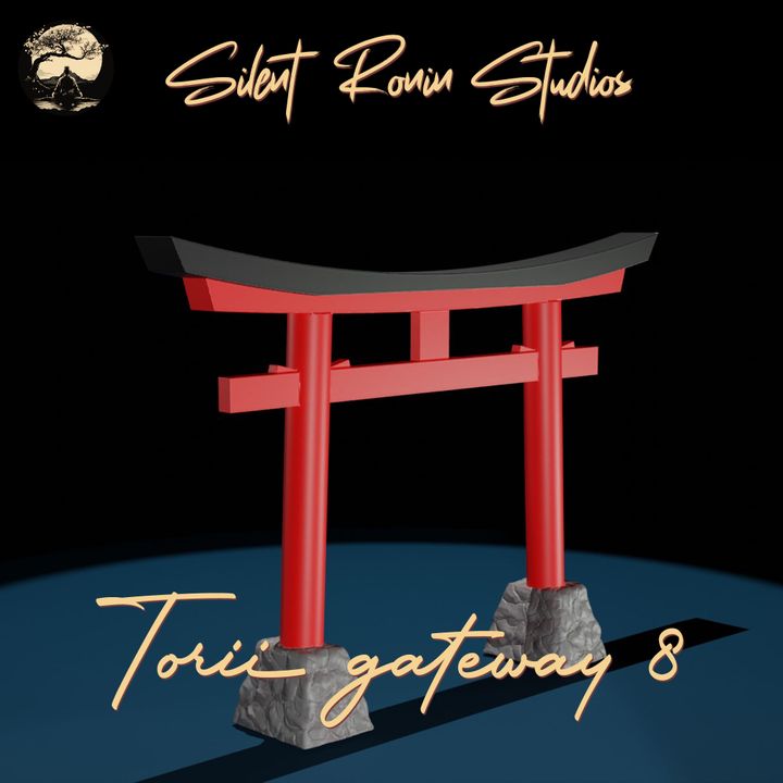 3D Printable Japanese Torii Gateway #8 by Silent Ronin Studios